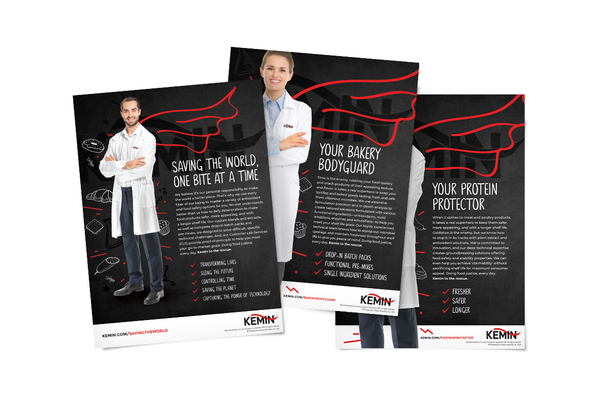 Portfolio of Kemin Work | ColinKurtis Advertising